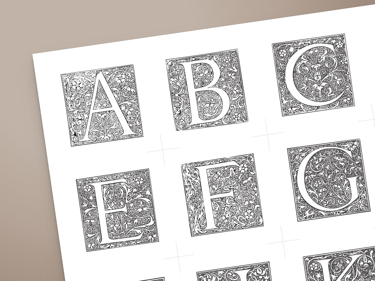 Lettrines Art Deco - Zekiko